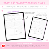 Digital Reading Journal + Digital Stickers Included – Squirrel Studio Co
