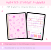 Undated Student Planner + Digital Stickers included – Squirrel Studio Co